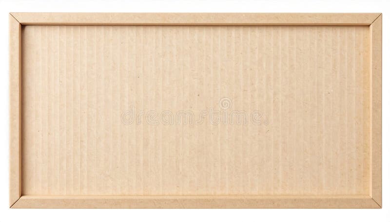 Rectangular Cardboard Frame on White Background Stock Illustration ...