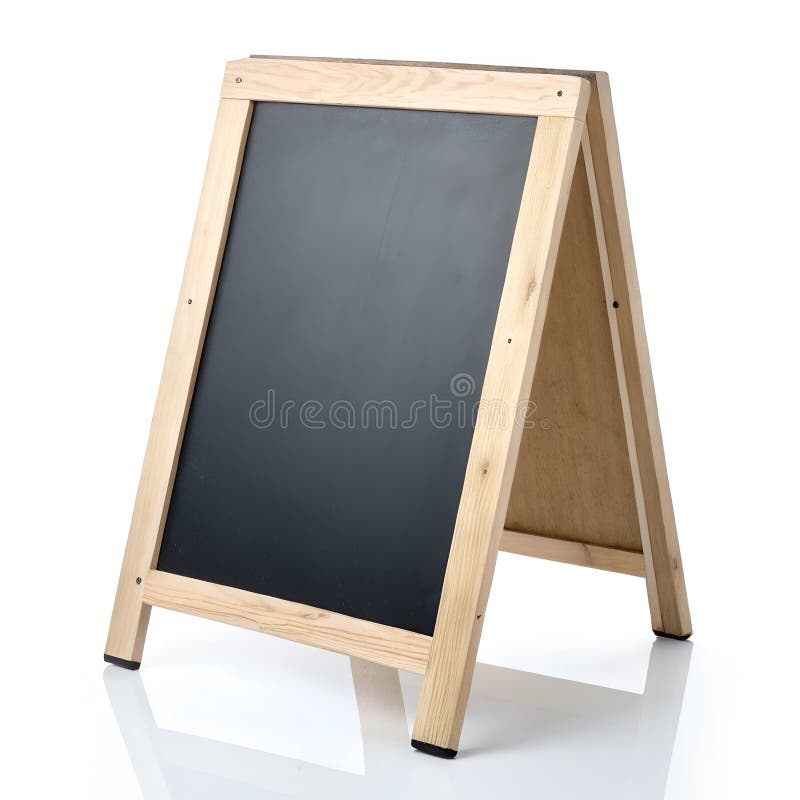Rectangular Chalkboard Sign Stock Illustration - Illustration of ...