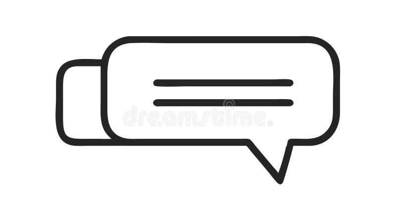 Rectangular Chat Messages Stock Illustrations – 167 Rectangular Chat ...