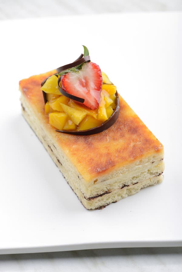 Rectangular cheese Cake stock photo. Image of food, dessert - 60588198