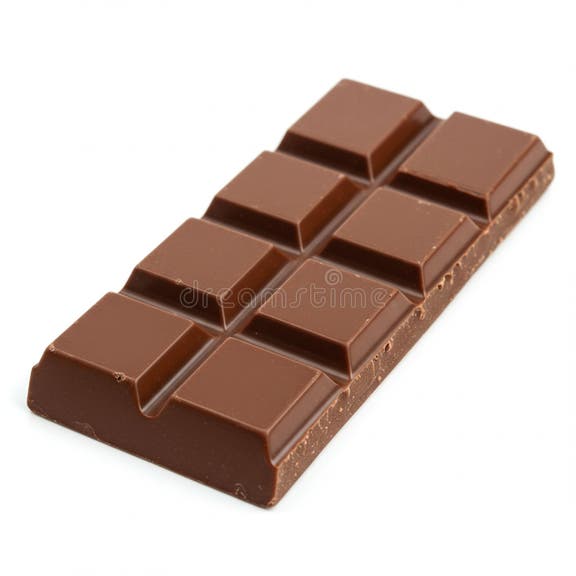 Rectangular Chocolate Bar with Eight Square Segments Arranged in Two ...