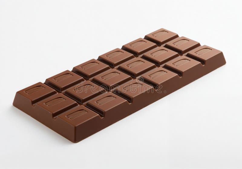 Stack of Chocolate Pieces on a White Surface. Generative AI Stock ...