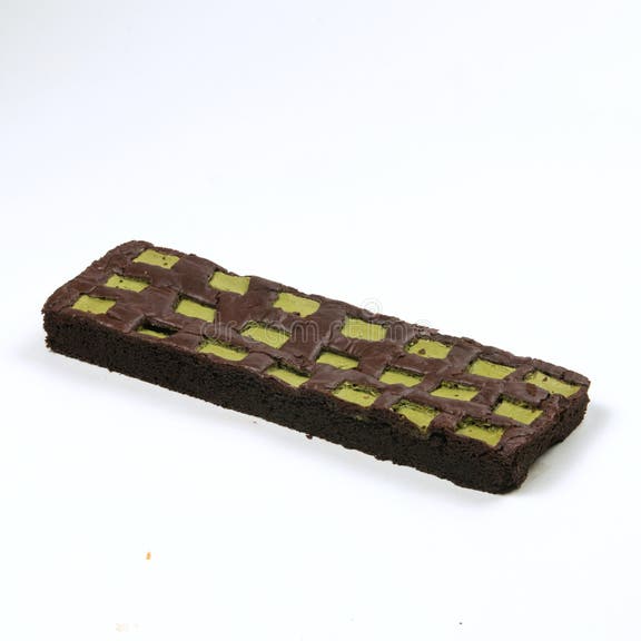 A Rectangular Chocolate Brownie Features a Rich Base Adorned with ...