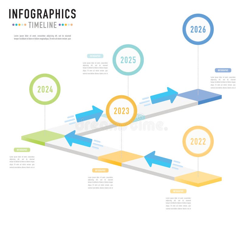 Rectangular and Circular Roadmap Isometric Infographic for Business ...