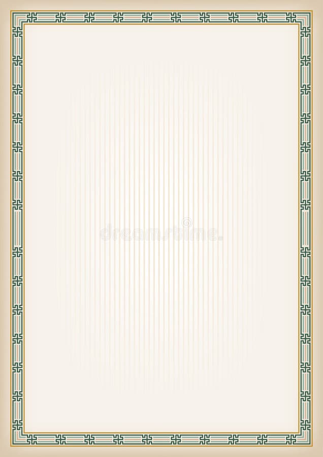 Rectangular Color Frame, Geometric Pattern. Stock Vector - Illustration ...