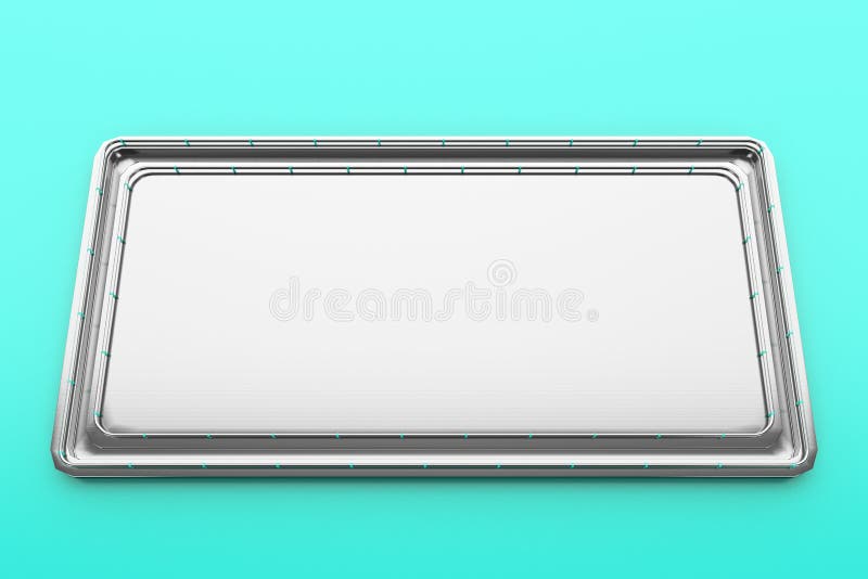 Rectangular Colored Plate with Corners from Tubes Stock Illustration ...