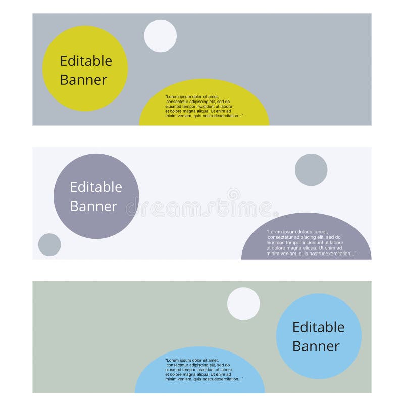 Rectangular Colorful Banners Template for Marketing or Branding with ...