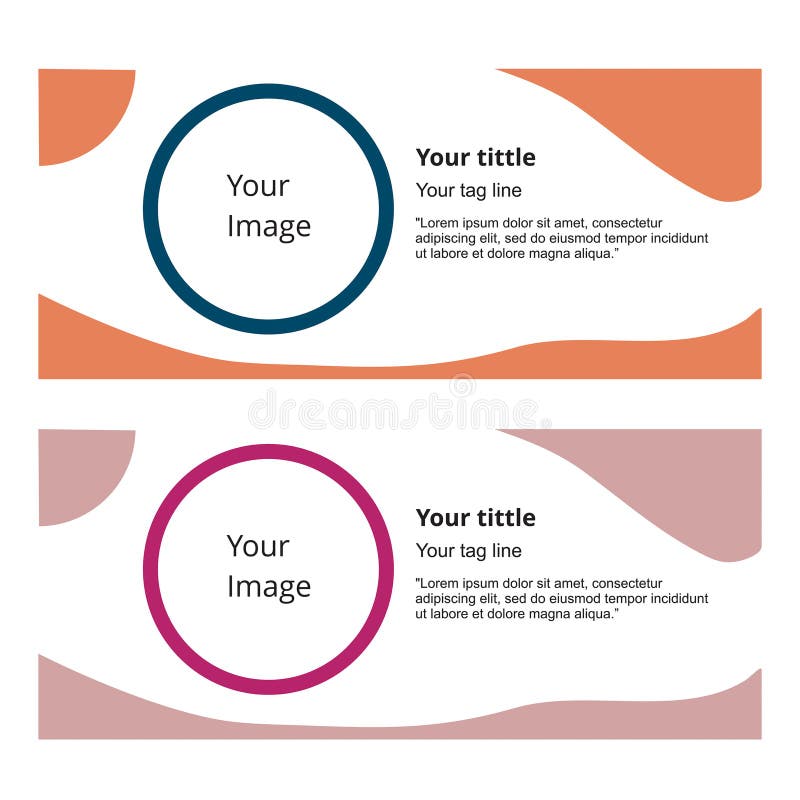 Rectangular Colorful Banners Template for Marketing or Branding with ...