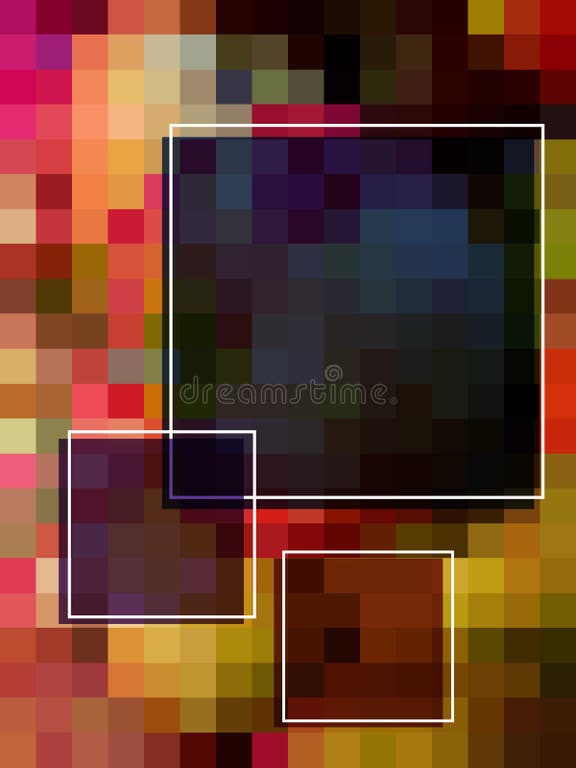 Rectangular Colorful Pattern Stock Vector - Illustration of element ...