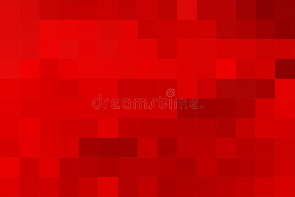 Red Pixel Background, Gradient Abstract Tile Background. Stock ...
