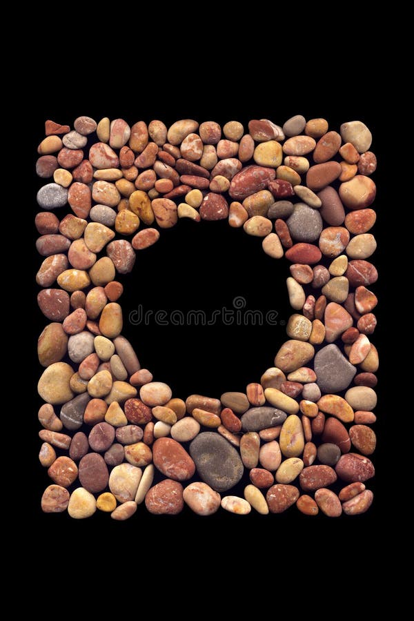 Rectangular Composition of Small Sea Pebbles Stock Photo - Image of ...