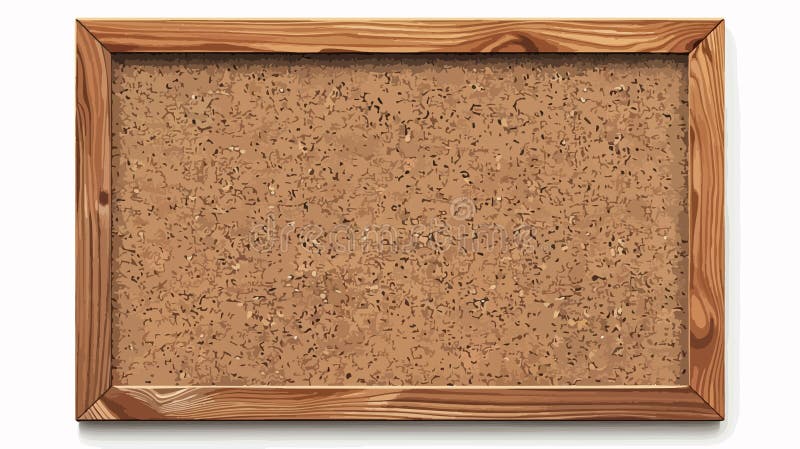 Rectangular Cork Bulletin Board with Wooden Frame for Home or Office ...