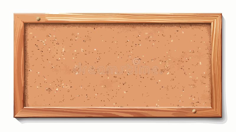 Rectangular Cork Bulletin Board with Wooden Frame for Home or Office ...