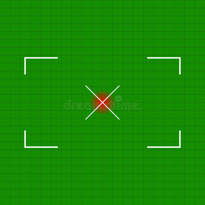Rectangular Crosshair, Target Mark with Cross at the Middle Stock ...