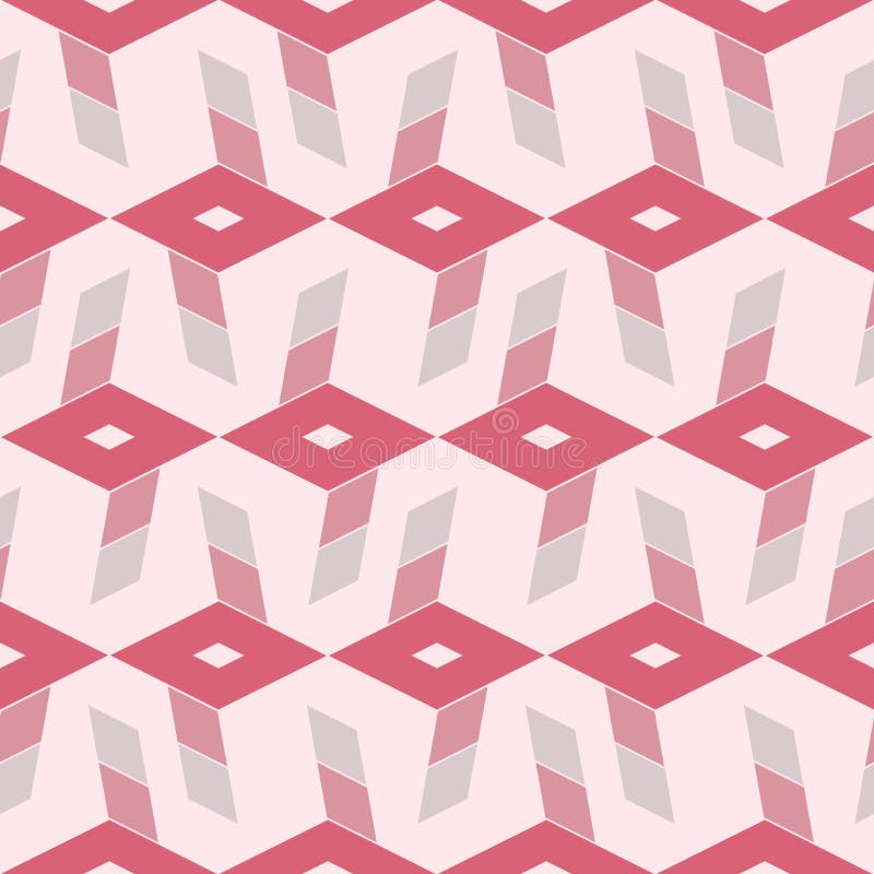 Rectangular Cuboid Geometric Seamless Pattern for Textile Design, Easy ...