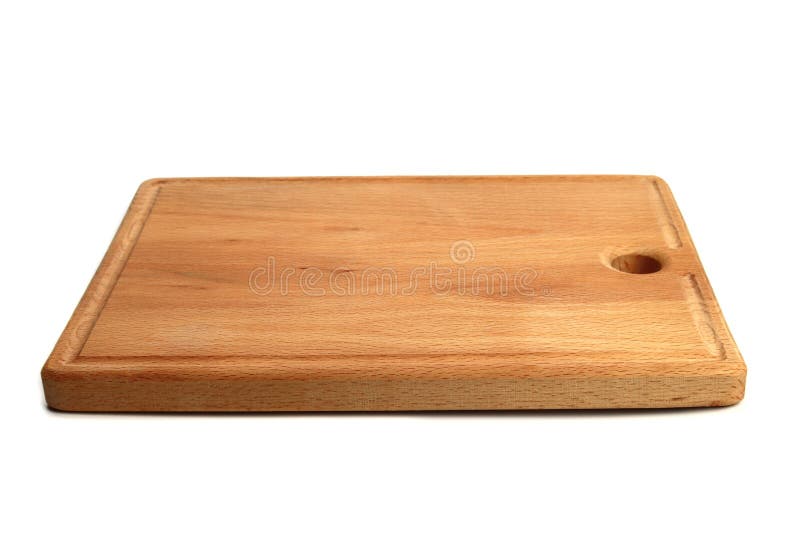 Rectangular Cutting Board Isolated on White Stock Image - Image of preparation, wood: 212017385