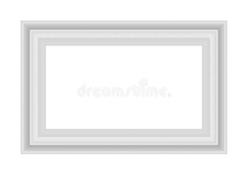 Rectangular 3D Photo Frame. 3d Render Stock Illustration - Illustration ...
