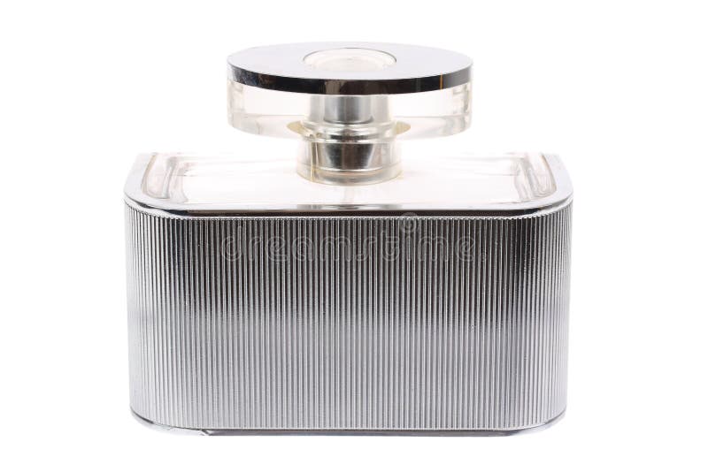 Red Rectangular Perfume With Black Lid Isolated Stock Photo - Image of ...