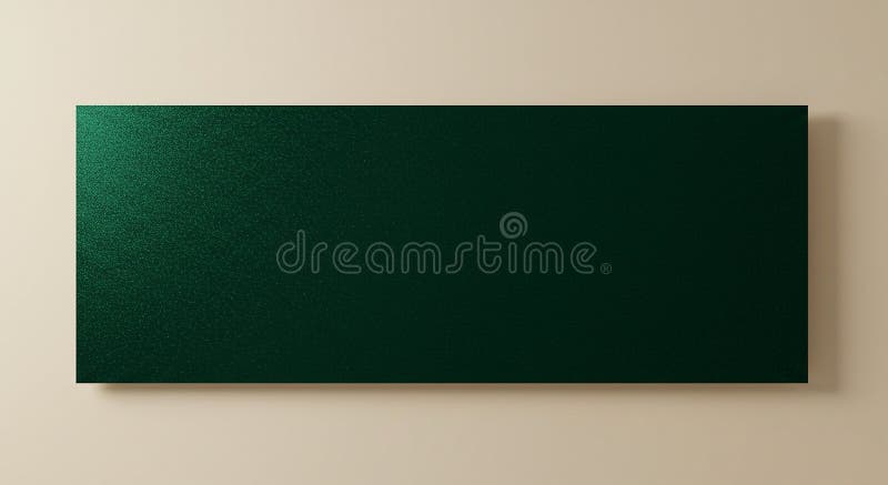 A Rectangular, Dark Green Chalkboard is Centered on a Light Brown Wall ...