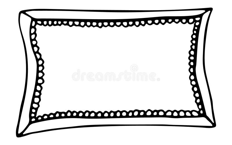 Rectangular Decorative Cushion. Doodle Home Bedroom Pillow. Interior ...