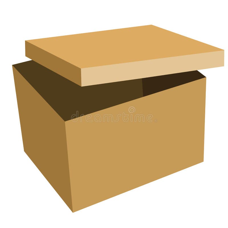 Top View Open Parcel Moving Box Stock Illustrations – 206 Top View Open ...