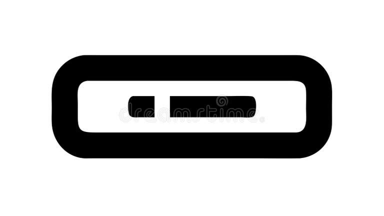 Rectangular Device Screen Indicator Icon, Vector Design Generative AI ...
