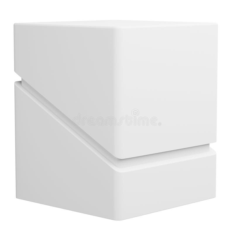 Rectangular Diagonal Box Looks Beautiful and Clean Isolated on White ...