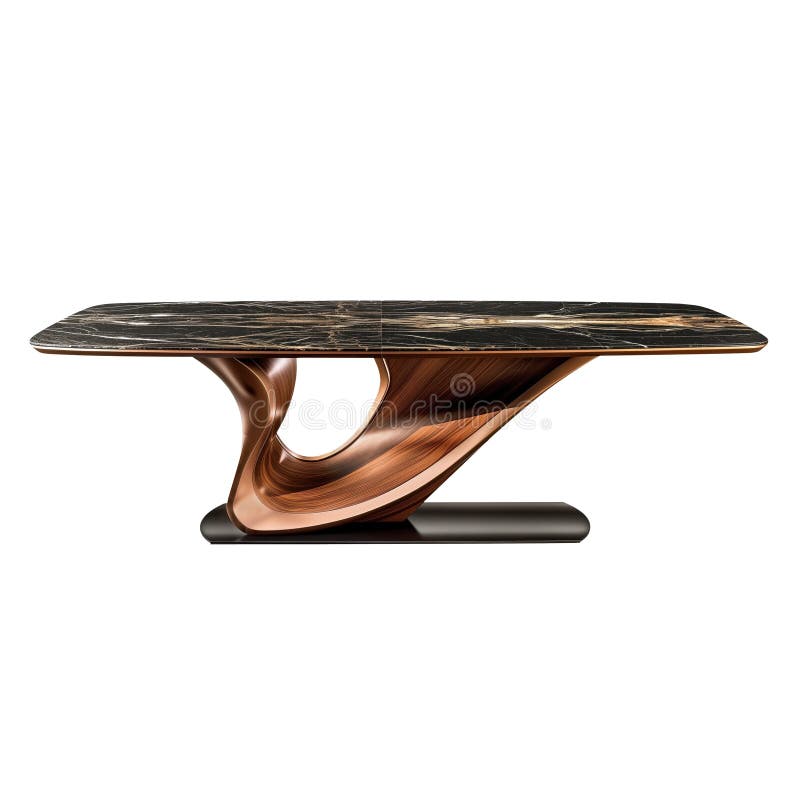 A Rectangular Oak Dining Table on White Background PNG Stock ...