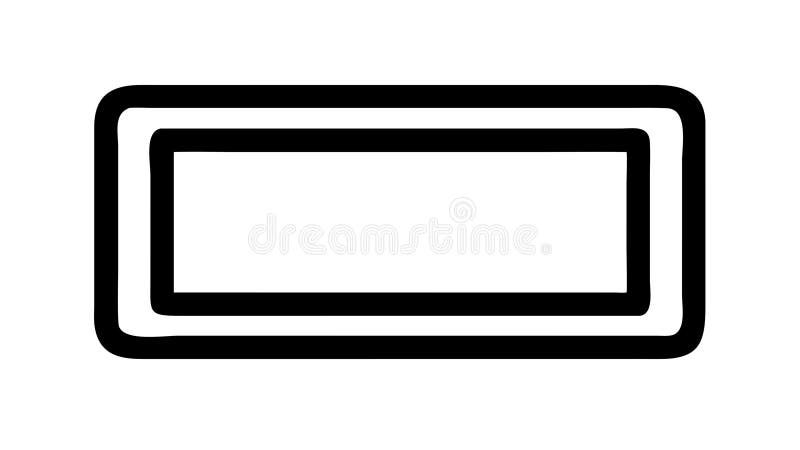 Rectangular Display or Screen Outline Icon, Vector Design Generative AI ...