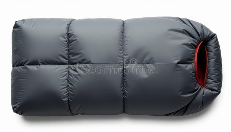 Rectangular Down Sleeping Bag, Grey, Zipper Detail, Gear, Adventure ...
