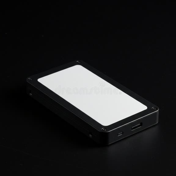 A Rectangular Electronic Device with a Black Casing and a White Top ...