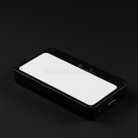 A Rectangular Electronic Device with a Black Frame and a White Top ...