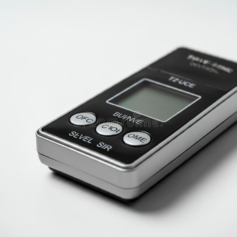 Rectangular Electronic Device Featuring a Digital Display and Multiple ...