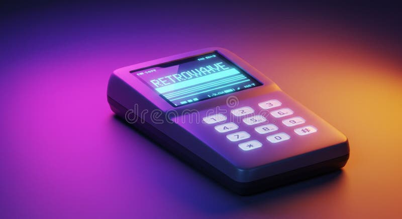 Rectangular Electronic Device with a Numeric Keypad and Digital Display ...