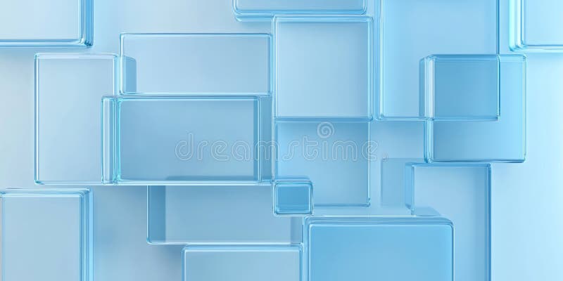 Rectangular Elements Made of Frosted Glass Stock Photo - Image of ...