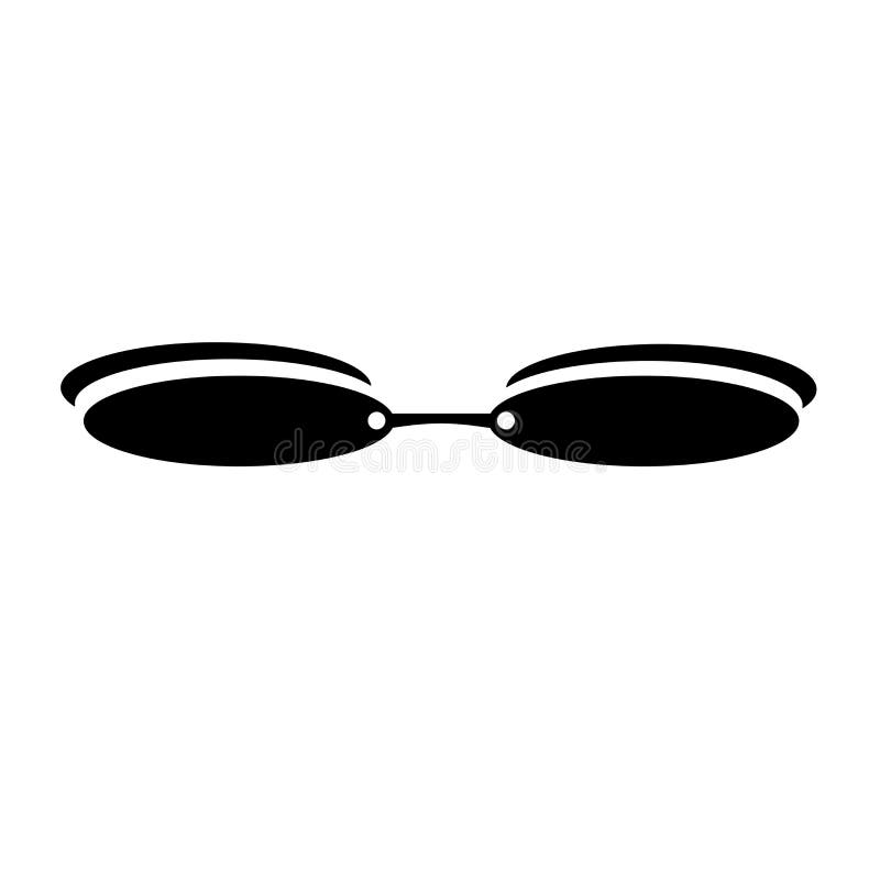 Rectangular Eyeglass Frame Icon in Trendy Design Style. Rectangular ...