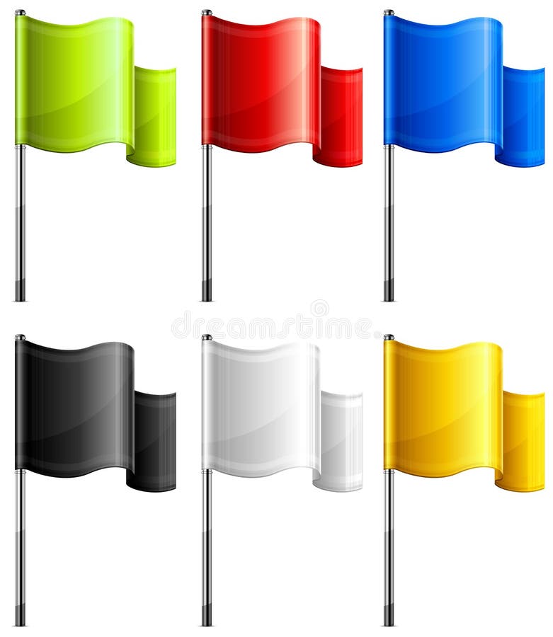 Rectangular flags stock vector. Illustration of rectangular - 24591023