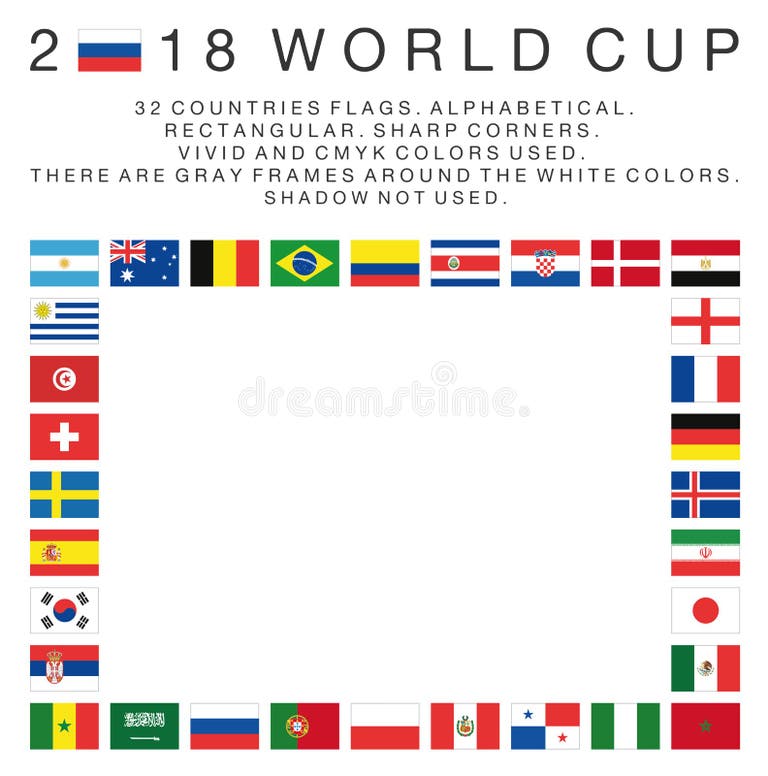 Fifa World Cup Team Flags Stock Illustrations – 395 Fifa World Cup Team ...