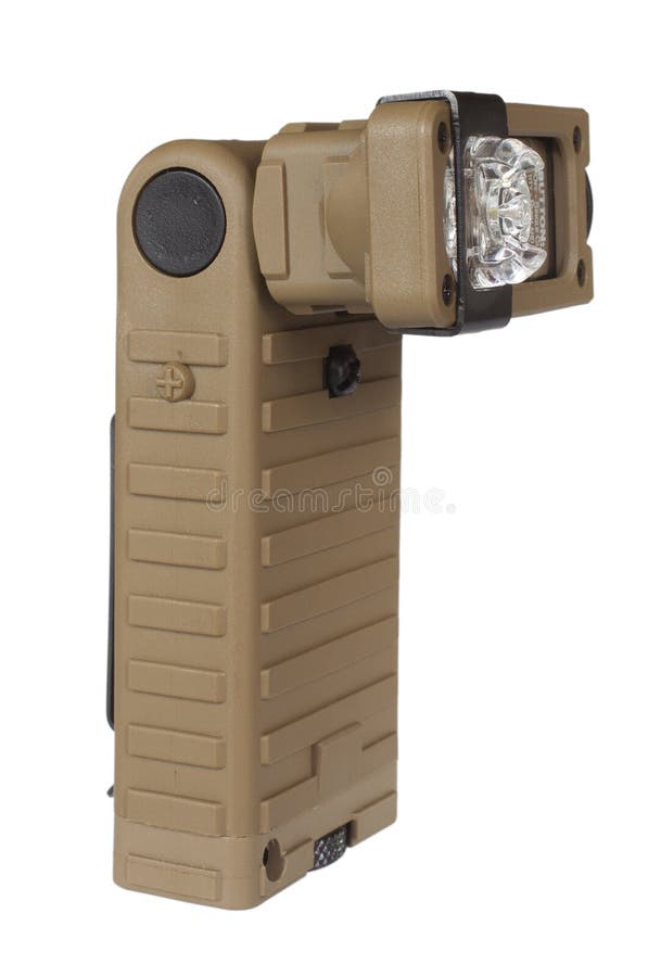 Rectangular flashlight stock image. Image of isolated - 54888213