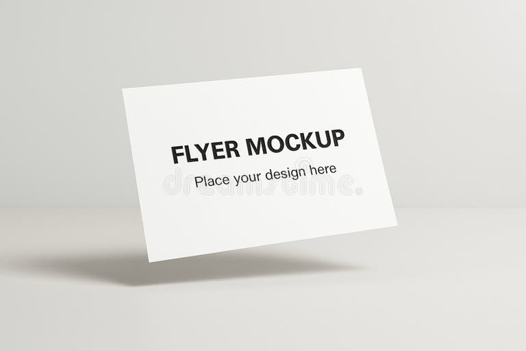 Rectangular Flyer Mockup Stock Illustrations – 1,041 Rectangular Flyer ...