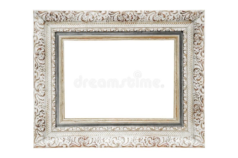 Rectangular Frame Border Classical Washed-out Shabby Chic Style Modern ...