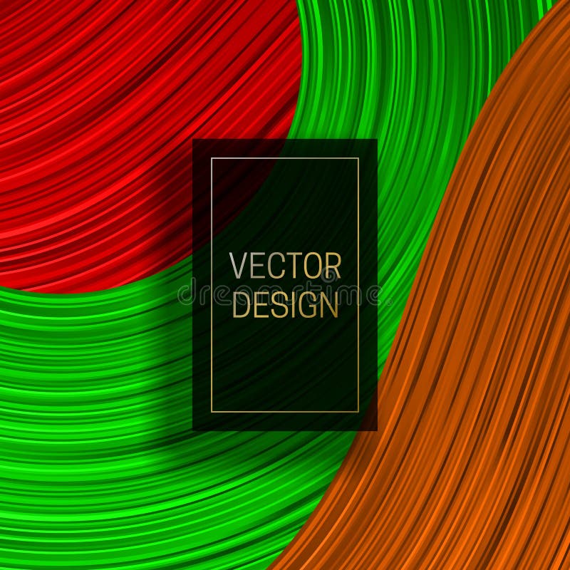 Rectangular Frame on Colorful Dynamic Background. Trendy Packaging ...