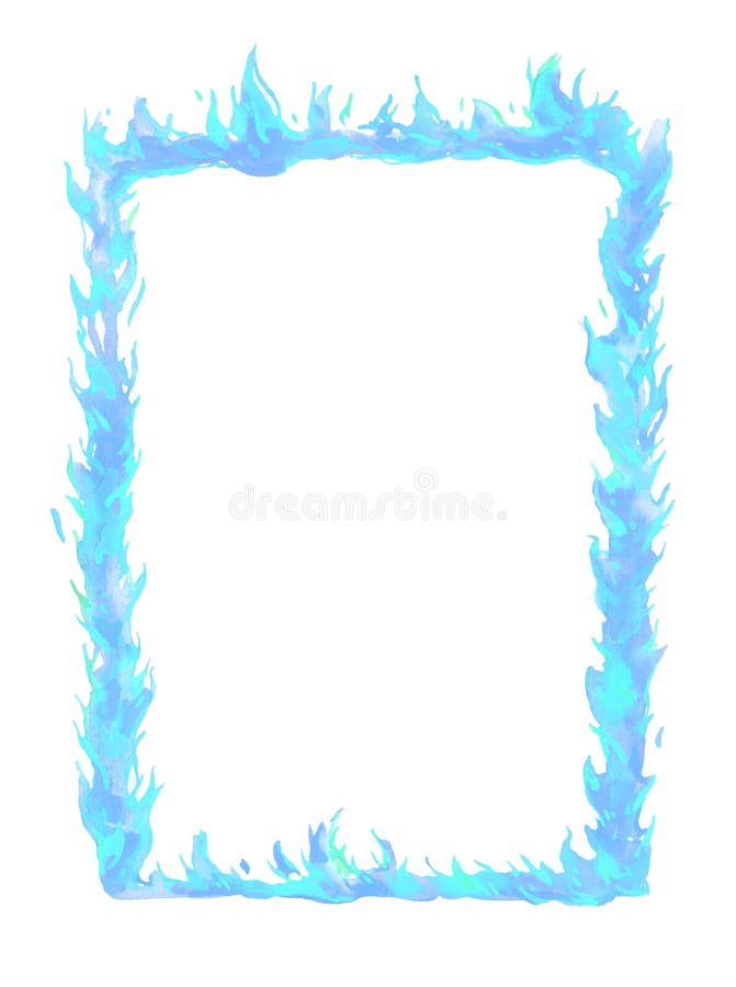 Frame of Flames stock illustration. Illustration of heat - 8076022
