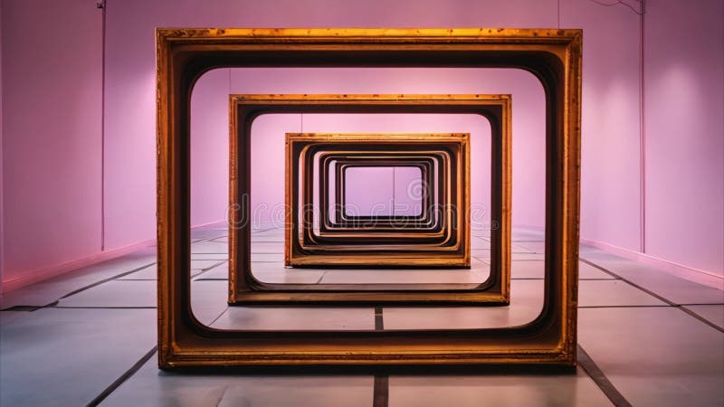 Rectangular Frame from the Image with Depth Effect Frame in the Frame ...