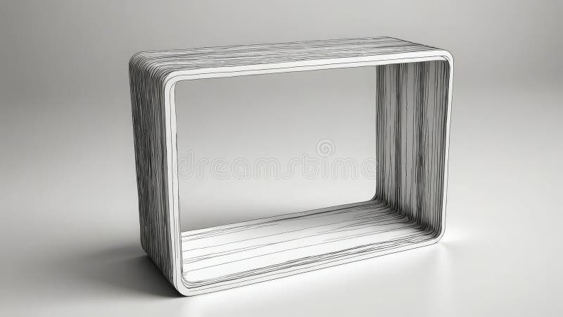 Rectangular Frame with Lined Texture, Symbolizing Modern Design and ...