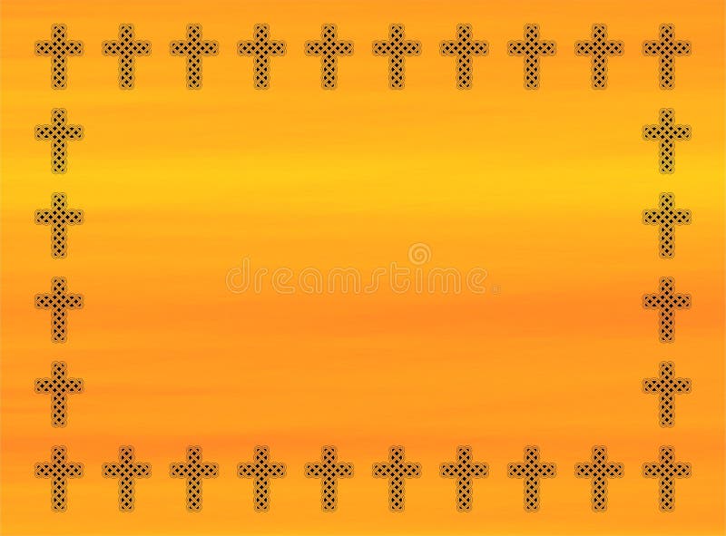 Celtic Crosses Frame - Cdr Format Stock Illustration - Illustration of ...