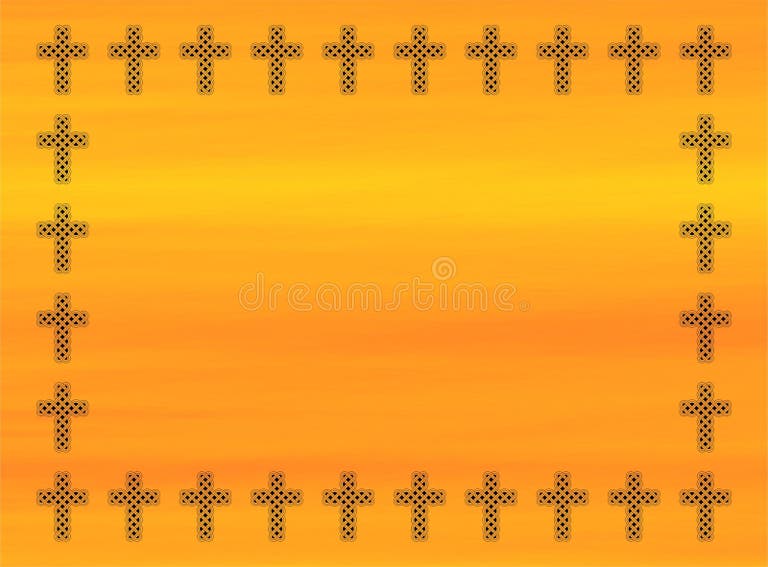 Celtic Crosses Frame - Cdr Format Stock Illustration - Illustration of ...