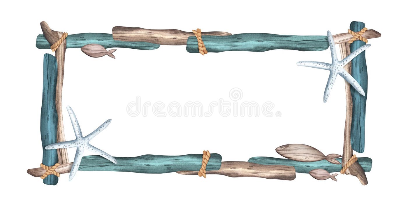Driftwood Border Stock Illustrations – 86 Driftwood Border Stock ...
