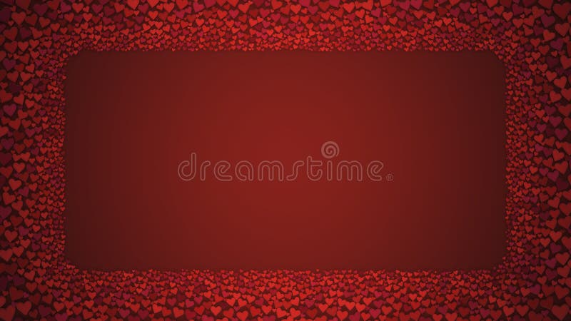 Rectangular Frame Made with Many Small Heart Shapes - Suitable for ...