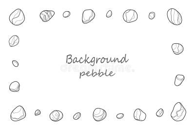 Pebbles Outline Stock Illustrations – 370 Pebbles Outline Stock ...